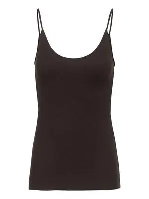 Khaite Selee Jersey Tank Top - Brown