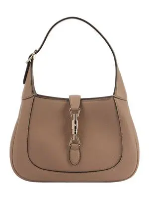 Gucci Jackie 1961 Leather Shoulder Bag - Beige