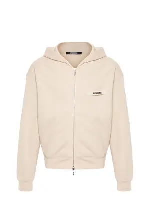 Jacquemus Le Hoodie Gros Grain Hoodie - Neutrals