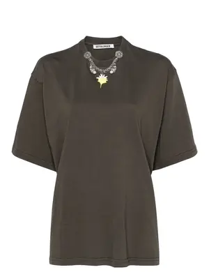 Ottolinger Oversized Charm T-shirt - Brown
