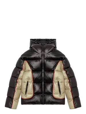 DIESEL W-ostend Panelled Padded Jacket - Black