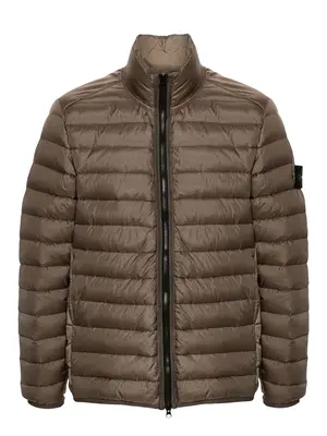 Stone Island Compass-badge Puffer Jacket - Brown