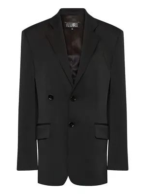 MAISON MARGIELA Notched-lapel Blazer - Black