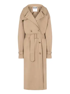 Moschino Notched-lapel Trench Coat - Neutrals