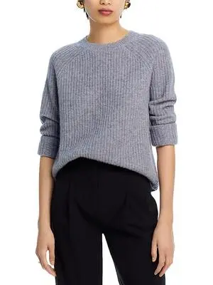 Bloomingdale'S C By Bloomingdale's Exclusive Cashmere Shaker Stitch Raglan Sweater Medium Grey