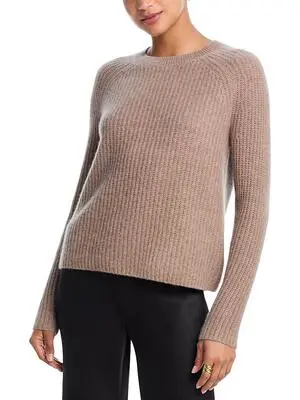 Bloomingdale'S C Exclusive Cashmere Shaker Stitch Raglan Sweater - Sesame