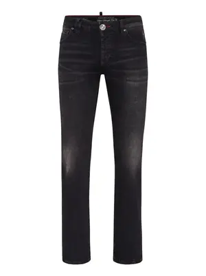 PHILIPP PLEIN Philipp Plein Patch-Detail Straight-Leg Jeans
