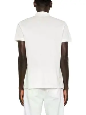 Ralph Lauren Purple Label Logo-embroidered Piqué Polo Shirt Neutrals