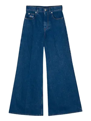 Marni Organic-cotton Wide-leg Jeans - Blue