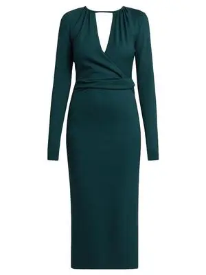 Giorgio Armani Milano Jersey Sheath Dress - Emerald