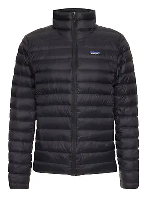Patagonia Funnel-neck Hooded Shell-down Jacket - Black