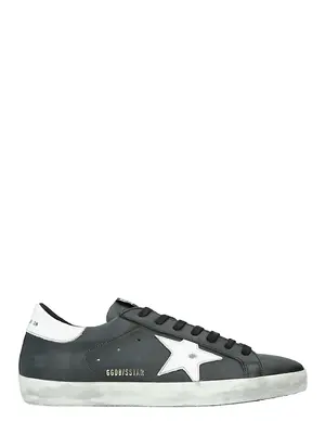 GOLDEN GOOSE Superstar Star-appliqué Leather Low-top Trainers - Blk/white
