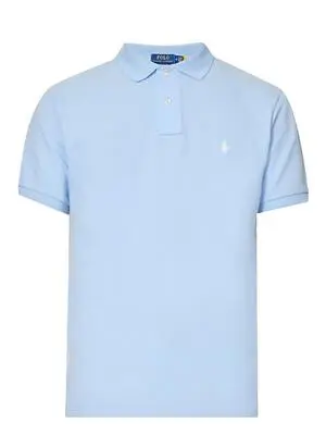Polo Ralph Lauren Short-sleeved Logo-embroidered Custom-fit Cotton-piqué Polo Shirt S Elite Blue
