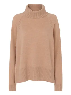 Whistles Relaxed-fit Cashmere Jumper - Tan