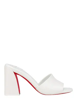 CHRISTIAN LOUBOUTIN Jane 85 Heeled Mules - Bianco