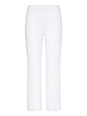 Good American Good Legs Straight-leg Mid-rise Jeans - White037