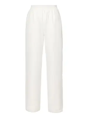 ADANOLA Relaxed Cotton Trousers - White