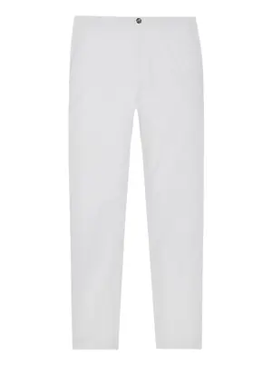 REISS Pitch Slim-leg Washed-finish Stretch-cotton Chinos - White