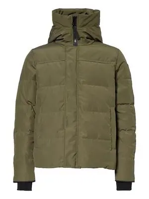 Canada Goose Macmillan High-neck Woven-down Parka Jacket - Military Green