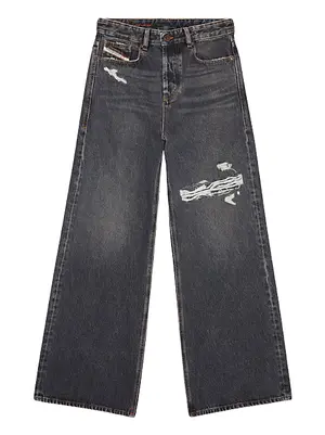 DIESEL 1996 D-sire Distressed Wide-leg Low-rise Jeans - 2