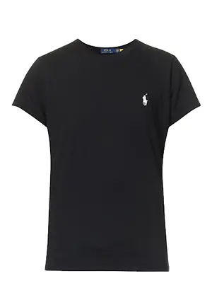 Polo Ralph Lauren Logo-embroidered Cotton-jersey T-shirt - Polo Black
