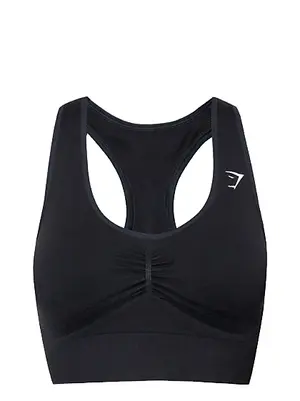 GYMSHARK Contour Stretch-woven Sports Bra - Gs Black/gs Black Marl