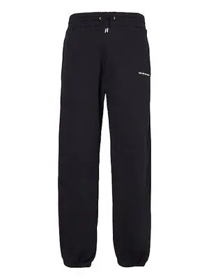 MKI MIYUKI ZOKU Brand-print Cotton-blend Jogging Bottoms - Black