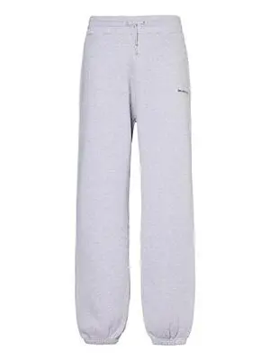 MKI MIYUKI ZOKU Brand-print Cotton-blend Jogging Bottoms - Grey