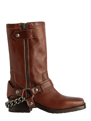 Zadig&Voltaire Igata Metal-chain Leather Ankle Boots - Comfy