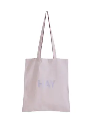 HAY HAY Logo-Print Cotton Tote Bag Lavender