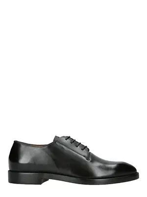 Zegna Torino Tonal-stitching Leather Oxford Shoes - Black