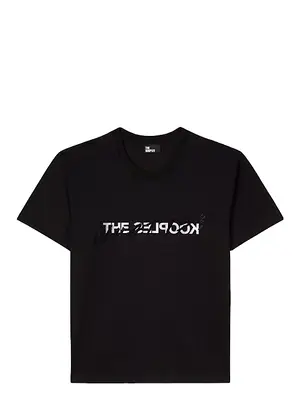 The Kooples Logo Text-print Cotton T-shirt - Black