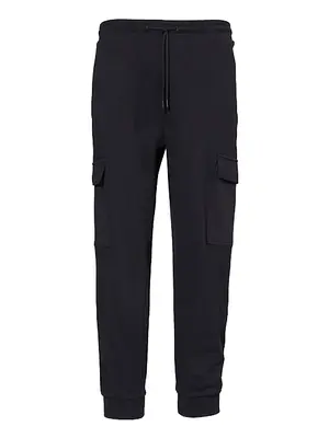 GYMSHARK Rest Day Tapered-leg Cotton-jersey Jogging Bottoms - Black