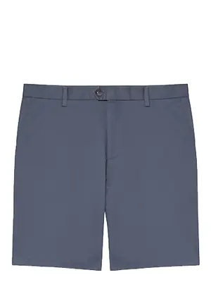 REISS Stretch-cotton Chino Shorts - Airforce Blue