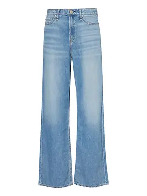 Rag & Bone Logan Wide-leg Mid-rise Jeans - Audrey