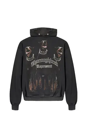 REPRESENT Thoroughbred Graphic Hoody - Vintage Black