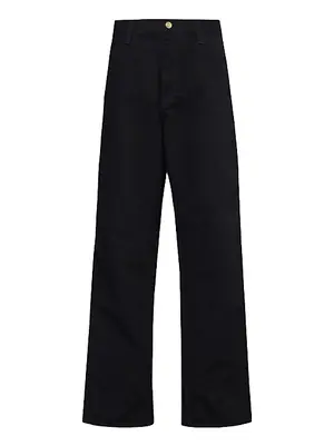 Carhartt Work In Progress Single Knee Straight-leg Trousers - Black