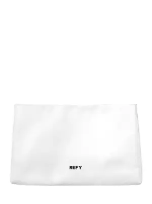 REFY Signature Cotton-canvas Beauty Bag - White