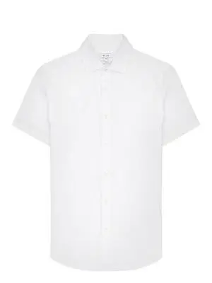 REISS Holiday Slim-fit Linen Shirt - White