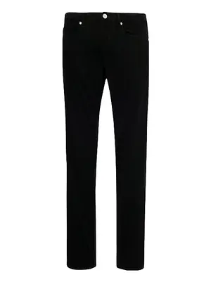 FRAME L'homme Slim Stretch-woven Trousers - Noir