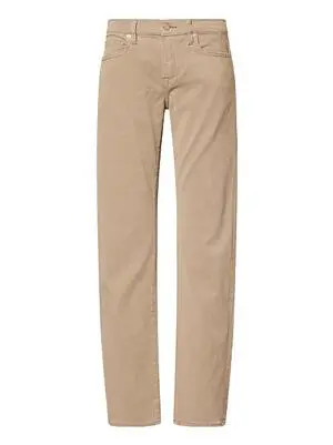 FRAME L'homme Slim Stretch-woven Trousers - Stone Grey