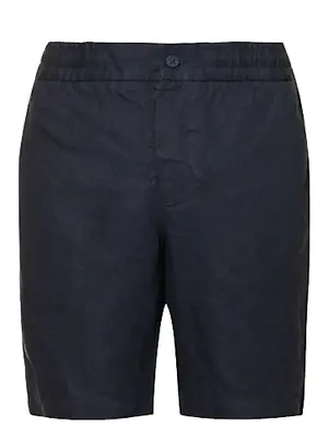 Orlebar Brown Regular-fit Linen Shorts - Night Iris