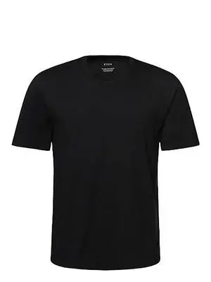 Eton Crewneck Cotton-jersey T-shirt - Black