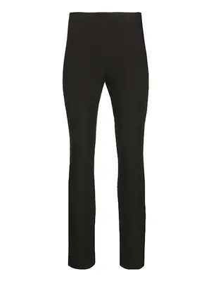 Vince Cropped Straight-leg Mid-rise Trousers - Black