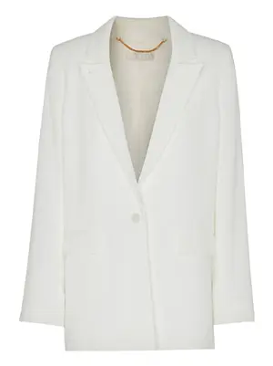 Whistles Andie Single-breasted Woven Wedding Blazer - Ivory