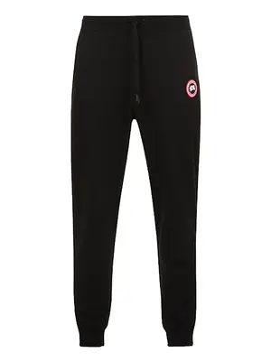 Canada Goose Relaxed-fit Cotton-jersey Jogging Bottoms - Black