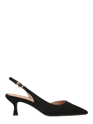 Kurt Geiger Aria Slingback Suede Sandals - Black