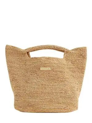 Monday Swimwear Paloma Raffia Top-handle Bag - Straw / Os