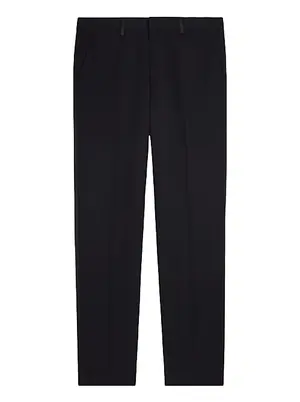 The Kooples Straight-leg Wool Trousers - Black