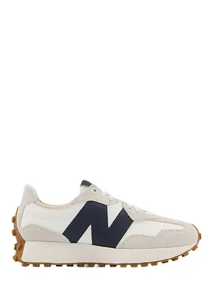 NEW BALANCE X Casablanca 327 Perforated Leather And Suede Trainers - Moonbeam